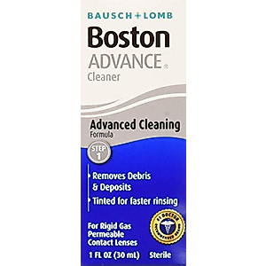 Contact Lens Solution by Boston Advance, for Gas Permeable Contact Lenses, 1 Fl Oz (Pack of 4)
