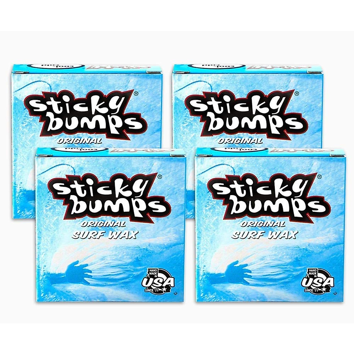 beseloa Push Pop Toys, STICKY BUMPS Surfboardwachs Original Cool (bluewhite)