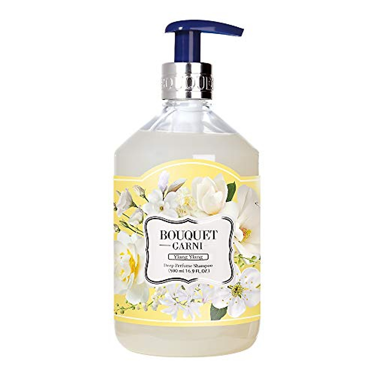 Bouquet Garni Shampoo Ylang Ylang - Long Lasting Fragrance Dry Hair Moisturizing - Scalp Moisturizer and Cleansing with Natural Surfactant - Nutritious Amino, Protein, Natural Oil - 16.9 Fl Oz