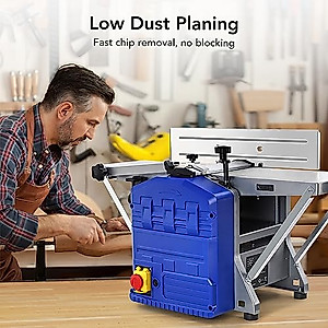 Power Benchtop Planer, Garvee 1250W Powerful Benchtop Planer Worktable Thickness Planer with Low Noise for both Hard & Soft Wood Planing & Thicknessing
