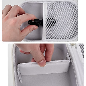 Case Compatible with Phomemo M110 Label Maker - Portable Mini Bluetooth Thermal Label Maker Carrying Storage Bag for Printer Labels, USB Cable and Accessories (Box Only) - White
