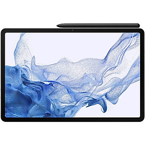 SAMSUNG Galaxy Tab S8 Android Tablet, 11~'' LCD Screen, 256GB Storage, Qualcomm Snapdragon, S Pen Included, All-Day Battery Ultra Wide Camera, DeX Productivity, Silver (Renewed) SM-X700