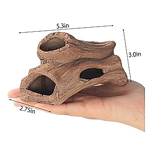 Creation Core Lizard Hideout Ceramic Branch Shape Snake Climbing Decor Reptile Habitat Decorations Aquarium Platform Hideouts Fish Shelter Hide Caves