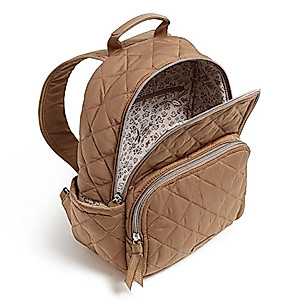 Vera Bradley Women's Performance Twill Small Backpack, Meadowlark Tan, One Size