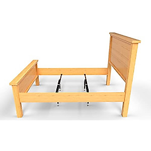 Universal Bed Slats Center Support System | Fully Adjustable Length & Height Tubular Steel with 4 Legs | Fits Full, Queen, King & California King Bed Frames