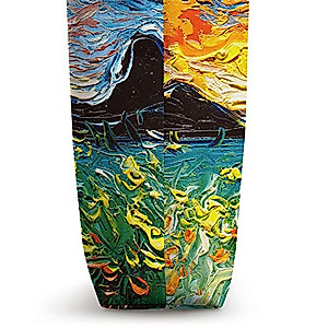 Merle Great Dane Starry Night Impressionist Dog Art by Aja Tote Bag