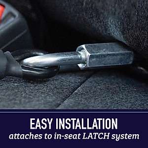 Leash Boss Dog Car Seat Belt Restraint - No-Chew Heavy Duty Car Seatbelt for Pets - 5 Sizes - Coated Steel Rope to Prevent Chewing (21 in) - Dog Seat Belt Tether - Dog Seatbelt for Car