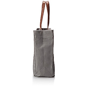 maika Recycled Canvas Carryall Tote Bag, Waxed Ash