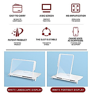 #zz44hL Phone Screen Magnifier Foldable Universal Magnifying Screen for Cell Phone Hd Video Amplifier Smartphone Stand Holder