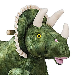 Rockin' Rider Terry The Rocking Triceratops, Green , Large