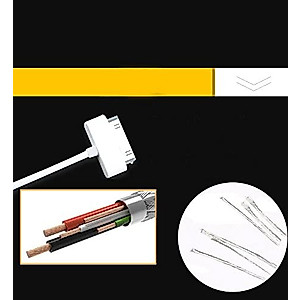 Trenro 2pcs 30 Pin USB Sync Charging Cable Cord Replacement for Old Apple iPhone 4/4S 3G/3GS, iPad 1/2/3,iPod Nano/iPod Touch