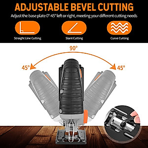 WORKSITE Cordless 20V Jig Saw Bundle with 1 Extra Battery