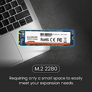 MMOMENT MS23 256GB M.2 2280 SATA III 6Gb/s Internal Solid State Drive SSD (up to 500MB/s)