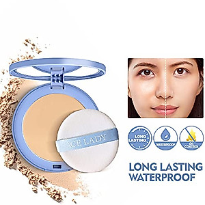 Oil Control Face Pressed Powder,Matte Smooth Setting Powder Makeup,Waterproof Long Lasting Finishing Powder,Cruelty Free Lightweight Face Cosmetics,Shine Control,Vegan Friendly,0.28Oz(NATURAL BEIGE)