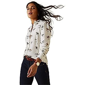 Ariat Female Clarion Blouse Fresh Print Small
