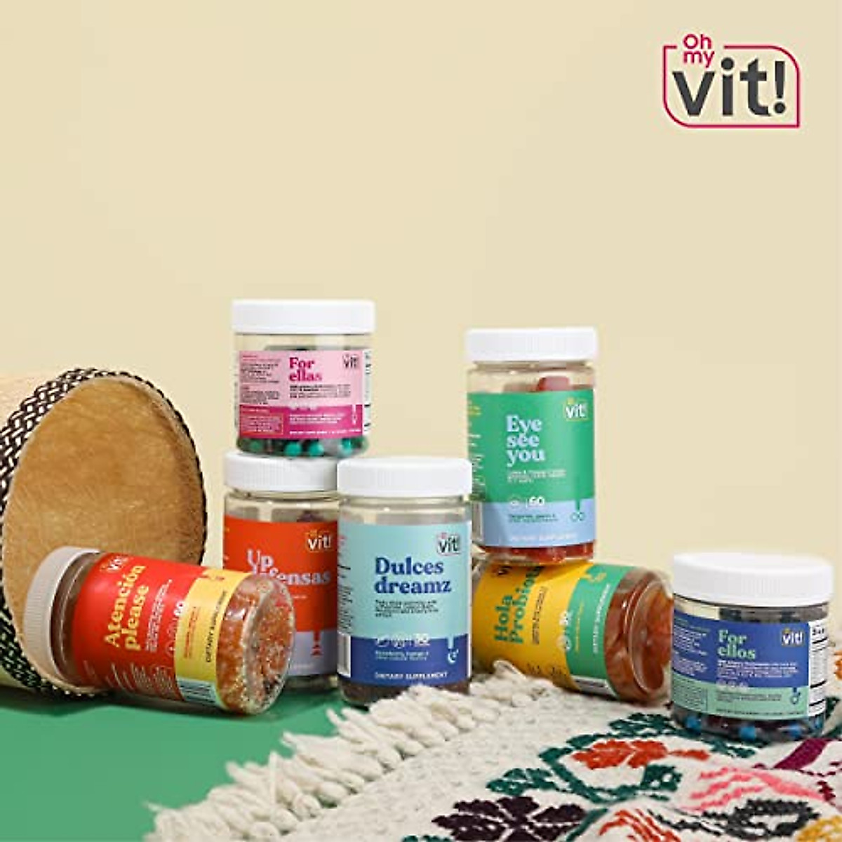 OhMyVit! for Ellas Womens Multivitamin Unigel – 60Pcs Softgels Multi Vitamins Supplements for Women – 15 Vitamins and Minerals Support Hormonal Balance, Bone Health