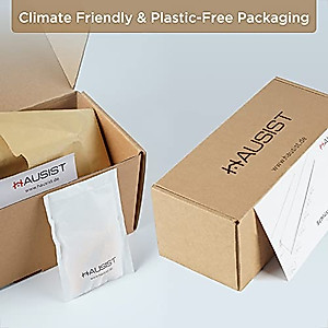 HAUSIST Key Holder for Wall Decorative, Key Hooks with Stainless Steel, Mail Organizer with Solid Oak Wood, Stylish Key Rack for Entryway