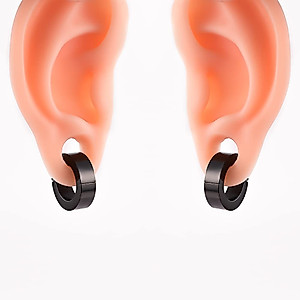 Atomhole 2PCS Ear Gauges Circles Ear Weights for Stretched 316 Stainless Steel Hypoallergenic Earrings Plugs Tunnels Expander Piercing Body Jewelry