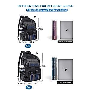 Heavy Duty Mesh Backpack for School, 30L Extra Large See Through Mesh Bookbag for Adults with Comfort Padded Straps for School, Beach, Swimming, Fitness, Sports(Black)