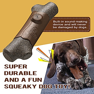 TANGJAK Dog Toys Dog Chew Toys Chews for Aggressive Chewers Branch Indestructible Dog Toy Gift for Dog