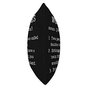 Family Designs by 1570 Graphics Wombmates Funny Definition for Adult Twins Brothers Sisters Throw Pillow, 18x18, Multicolor