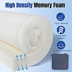 Sunshine Outdoor Indoor/Outdoor Patio Chair Cushion Outdoor Seat Cushions for Patio Furniture 20x20x2.8 inch Set of 4 Sky