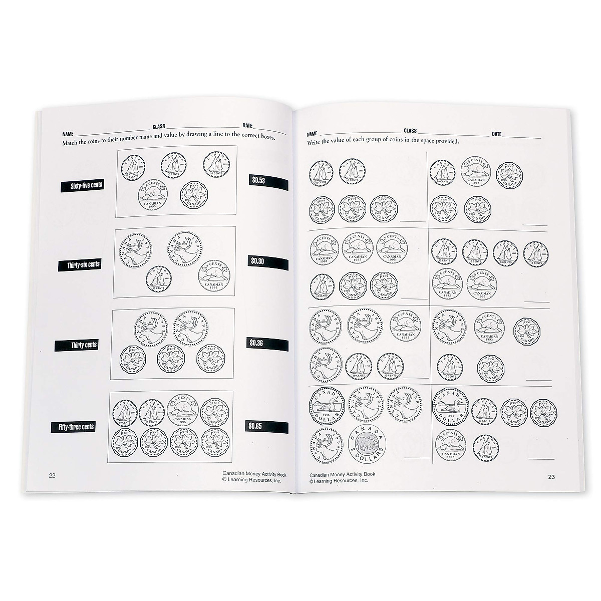 Learning Resources Canadian Classroom Money Kit, Play Money for Kids, Grades K+ | Ages 5+