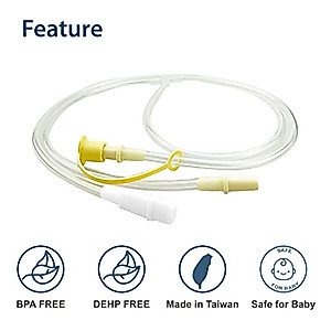 BabyShown Tubing Compatible with Medela Freestyle Flex and Medela Swing Maxi Flex Pumps, Replace Freestyle Flex and Swing Maxi Flex Tubing, Not Original Medela Pump Parts Medela Tubing Replacement
