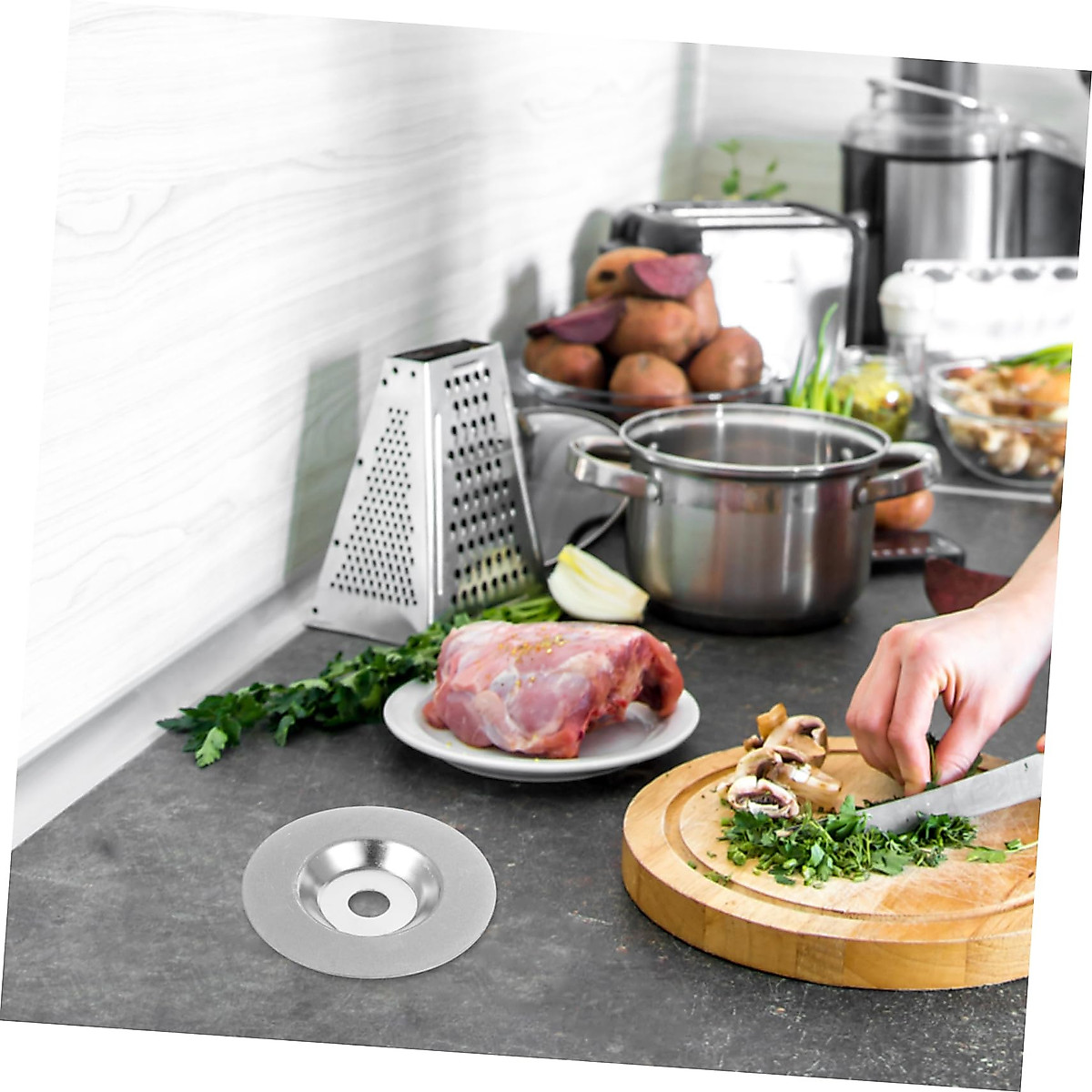 Mobestech 4pcs Angle Whetstone Waterstone Cutter Sharpening Stump Angle Cutting Disc Stump Remover Hand Wisking Tool Electric Sanding Wheel Diamond Multipurpose Blade