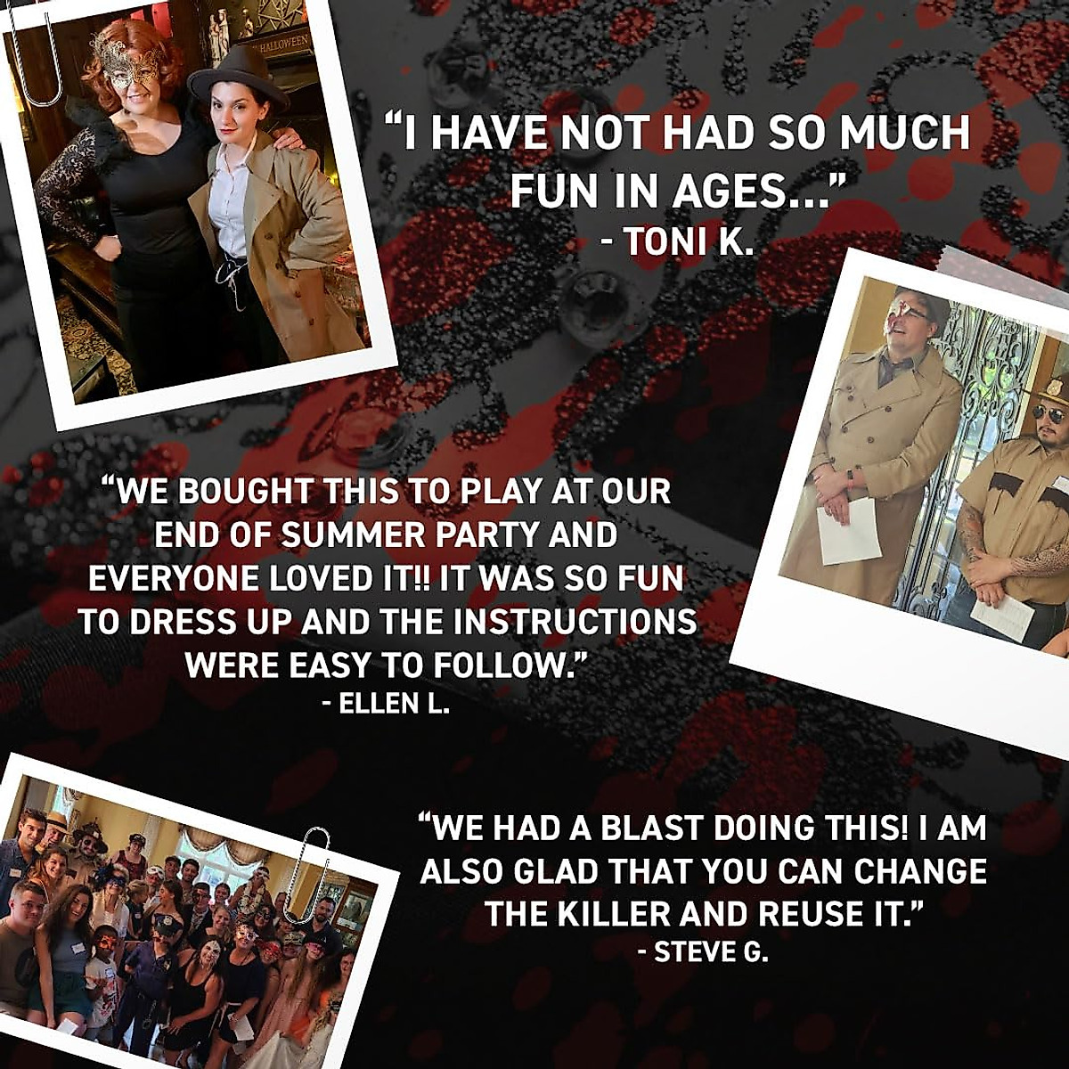 Masquerade and Murder: Ghosts of Our Past | Masquerade Murder Mystery Game | Flexible 4-20+ Players | Physical Game Kit