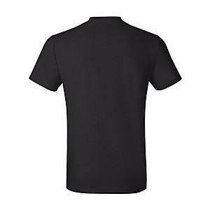Hanes Men's Big and Tall Nano Premium Cotton T-Shirt (Pack of 2), Black, 3X-Large