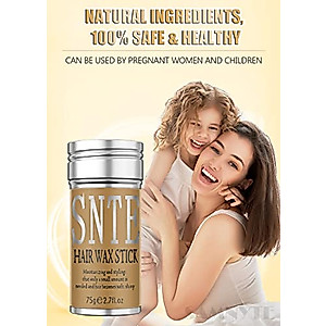 Hair Wax Stick, 2pcs - Wax Stick for Hair Wigs Fly away Hair Tamer Stick for Smoothing Flyaways & Taming Frizz, Flyaways Hair Stick Hair Wax for Women & Baby Hair, New Upgrade Slick Stick by Samnyte