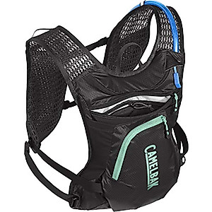 CamelBak Women's Chase Bike Vest 50oz - Hydration Vest - Easy Access Pockets, Black/Mint