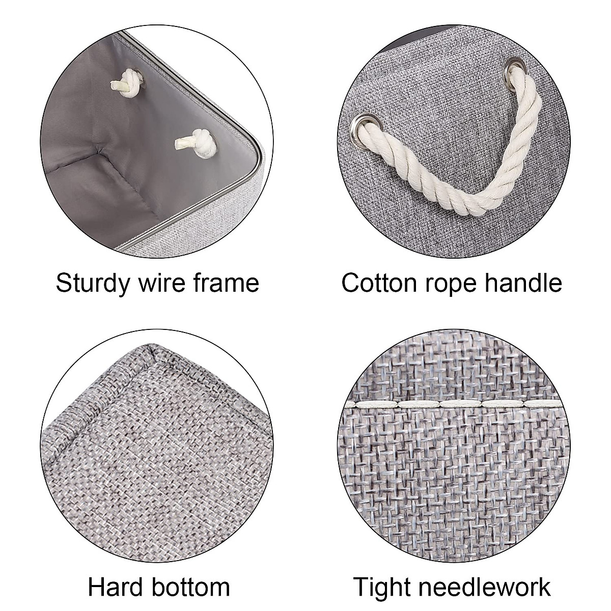 Syeeiex Storage Bins,[3-Pack] 13x13x13 Storage Cube Bins,Collapsible Storage Cubes, Storage Baskets, Storing Cloths, Books on Bedroom or Living Room