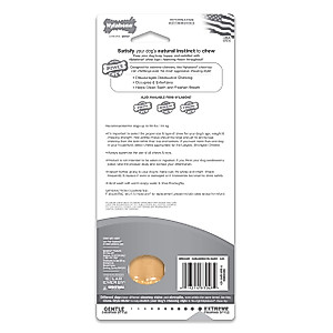 Nylabone Power Chew Classic Bone Chew Toy for Dogs, Durable Dog Toys for Aggressive Chewers, Peanut Butter Flavor, Large/Giant - Up to 50 lbs. (1 Count)