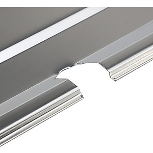 Soro Essentials- Full Size Stainless Steel Notched Steam Table Pan Cover with Handle- Fits Full Size Steam Table Pan Hotel Pan Cover Commercial Food Pan Lid for Steam Table Food Pan Buffet Pan