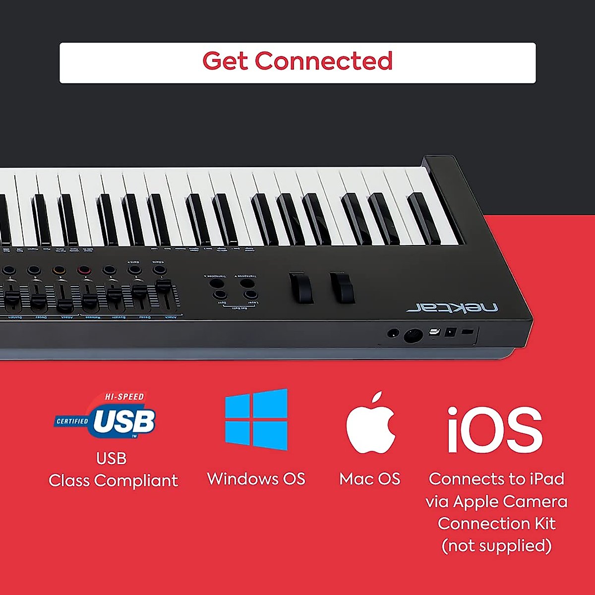 Nektar Impact LX88+ 88-Key USB MIDI Keyboard Controller