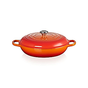 Le Creuset Enameled Cast Iron Signature Braiser, 5 qt. , Flame