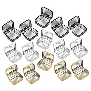 BESPORTBLE 75 Pcs Mini Tin Box To Go Food Containers with Lids Food Sealed Cans Candy Jars with Lids Iron Jar Lid Organizer Containers for Food Travel Tinplate Cream Box Clamshell
