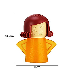 UgyDuky 4 Pack Angry Mom Microwave Cleaner Microwave Oven Steam Cleaner Doll Use Water and Vinegar High Temperature Cleaning Kitchen Cleaning Tool for Home and Office