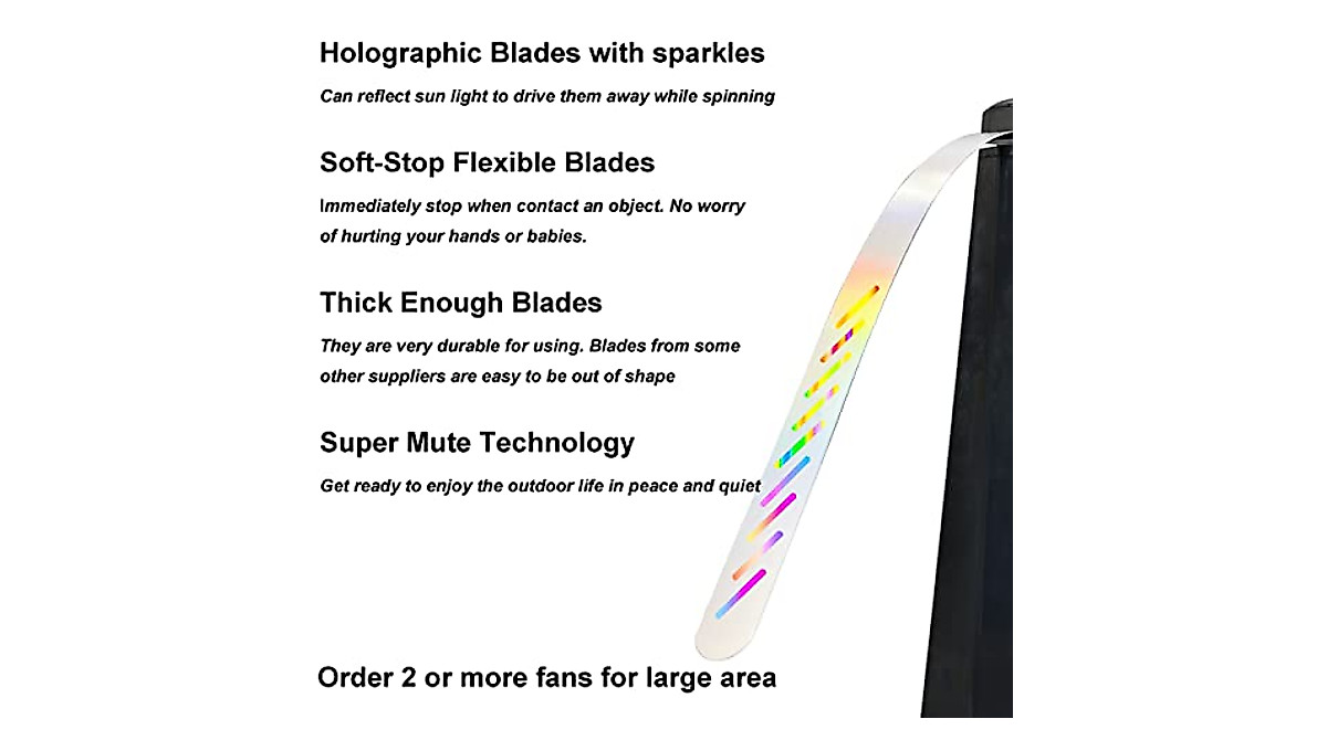 PATIOSIR Portable Food Fan for BBQ & Picnics