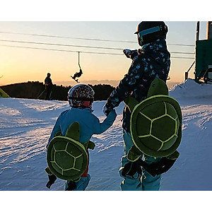 Elegeet Protective Gear for Skiing Skating Snowboarding Cute Turtle Tortoise Cushion Green