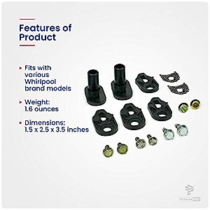 ForeverPRO 4318165 Door Closer Kit for Whirlpool Refrigerator 2155313 1104788 1115905 2155312