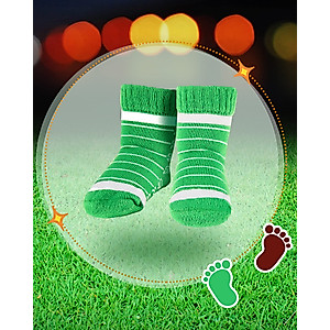 Hicarer Baby Football Outfit 6 Pairs Baby Boy Football Socks Newborn Touchdown Football Socks Infant Toddler Socks Toddler Ankle Socks for 0-12 Months Boys