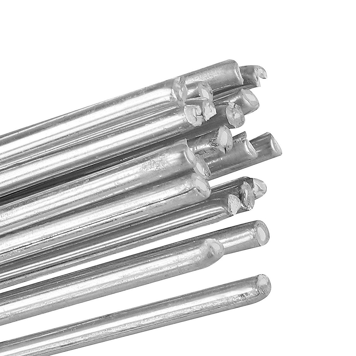 Aluminum Welding Rods, 20-Pack Universal Low Temperature Aluminum Welding Cored Wire for Electric Power, Chemistry, Food, Silver 0.08 x 10in/2 x 250mm (20-pack)