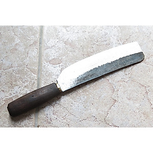 Crude - Premium Japanese Nakiri Chef Knife, 8 inch, Carbon Steel, SHARP !
