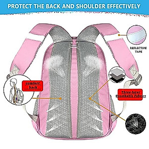 OARISL Teen Backpack 17inch Laptop Bag Cute Luminous Design Casual Daypack Bookbags for Men Women 12