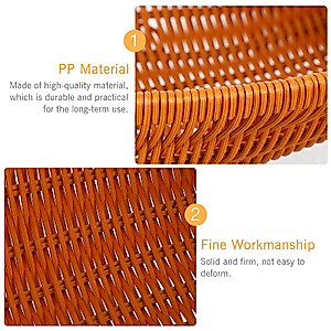 Baluue Rattan Woven Basket Fruit Bread Serving Baskets Duck Shaped Weaving Countertop Vegetable Holder Fruit Bowl Home Decor for Bread Snacks