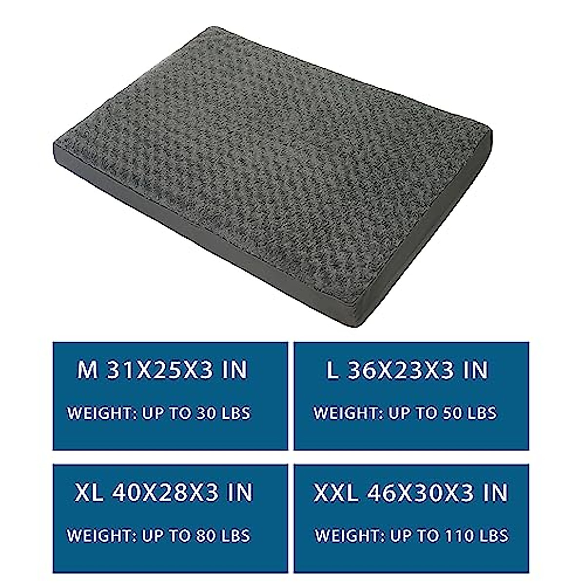 DEBANG HOME Orthopedic Dog Bed,Waterproof Dog Bed,Medium Dog Bed for Medium Dogs,Dog Beds for Small Dogs, Dog Bed Pad Mattress,Soft and Comfortable Plush Dog mat,Anxiety Comfy Dog Bed