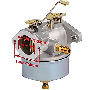 632230 Carburetor + 30727 Air Filter/Spark Plug for Tecumseh 5 HP 6 HP 632272 631828 631067 631067A H30 H50 H60 HH60 HH70 Engines 4 Cycle Engine Carb
